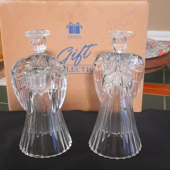 Avon | Accents | Vintage Angel Crystal Candlesticks | Poshmark